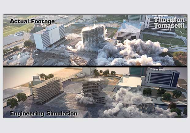 UTSW Paul M. Bass Administrative and Clinical Center Implosion ...